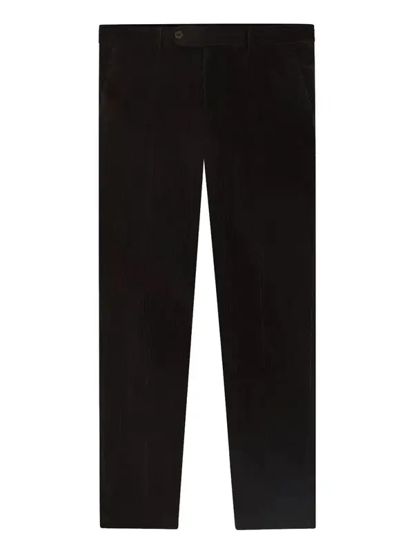 Hugo Boss Corduroy Straight Leg Trousers - Black