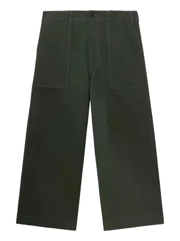 Comme Des Garçons Wide-leg Trousers - Green
