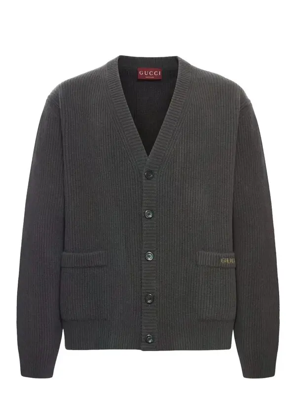 Gucci Buttoned Patch-pocket Cardigan - Green