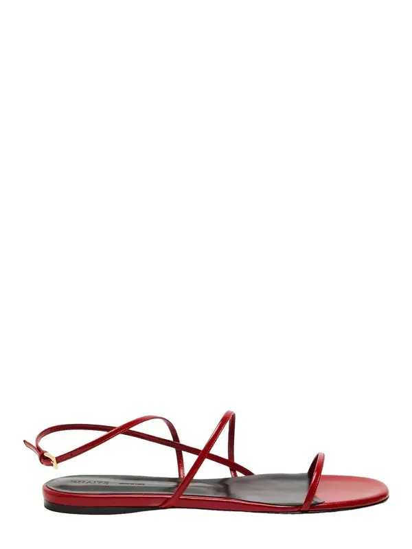Khaite Strappy Flat Sandals - Red