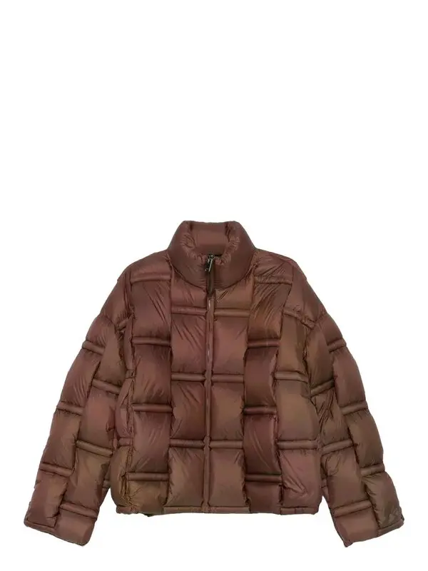 RAXXY Zip-up Puffer Jacket - Brown