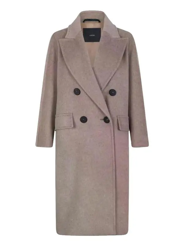 Max Mara Double-breasted Cashmere Coat - Neutrals