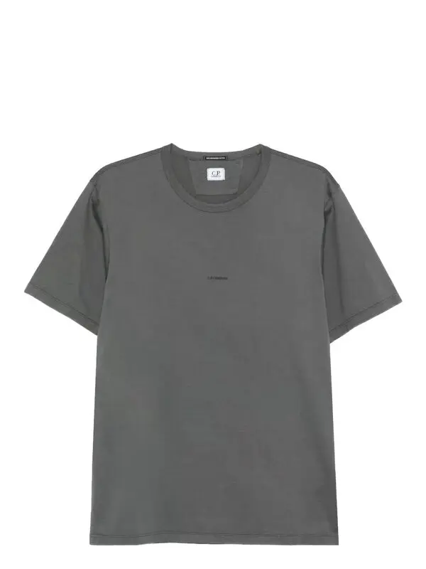 C.P. COMPANY Logo-print Cotton T-shirt - Grey