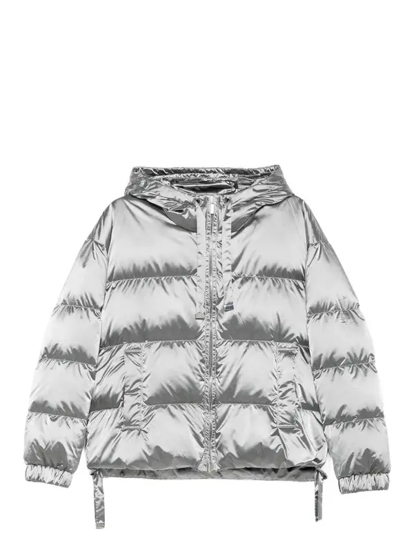 Max Mara Hooded Puffer Jacket - Grey