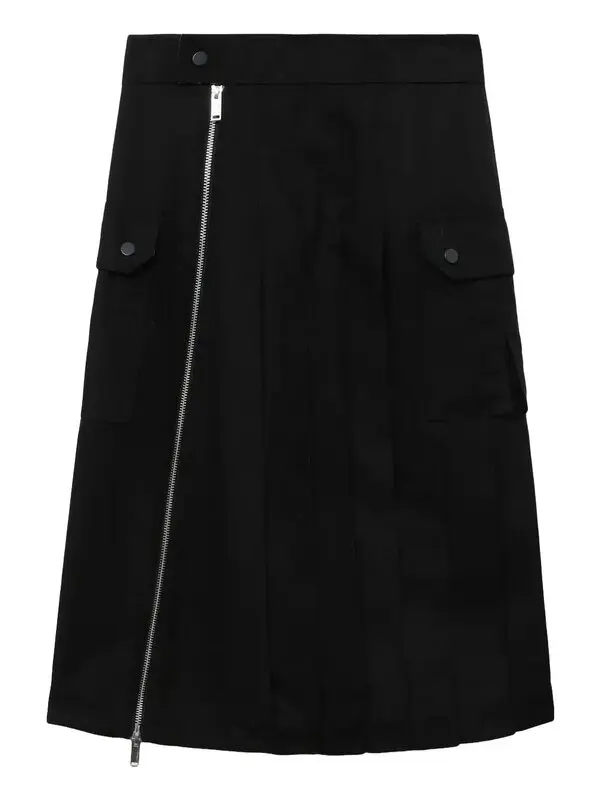 3.1 Phillip Lim Zip Pleated Skirt - Black
