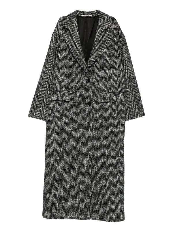 Tagliatore Wool Blend Single-breasted Overcoat - Black