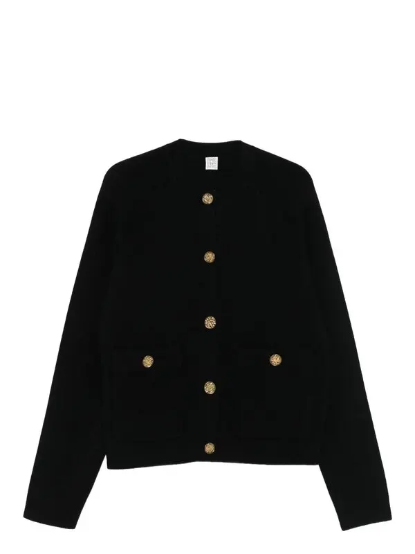 TOTEME Cashmere And Wool Cardigan - Black