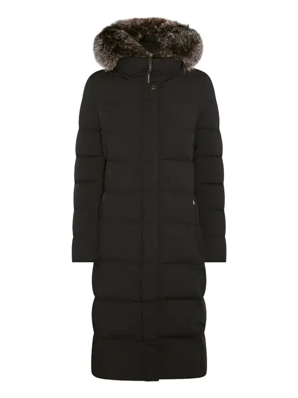 MOORER Long Down Jacket - Black