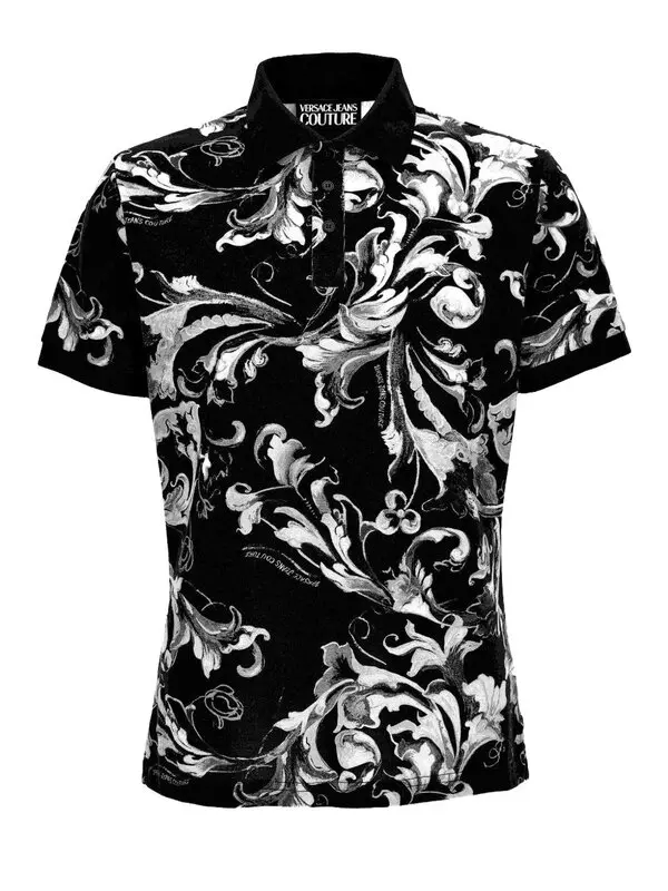 Versace Baroque Printed T-shirt - Black