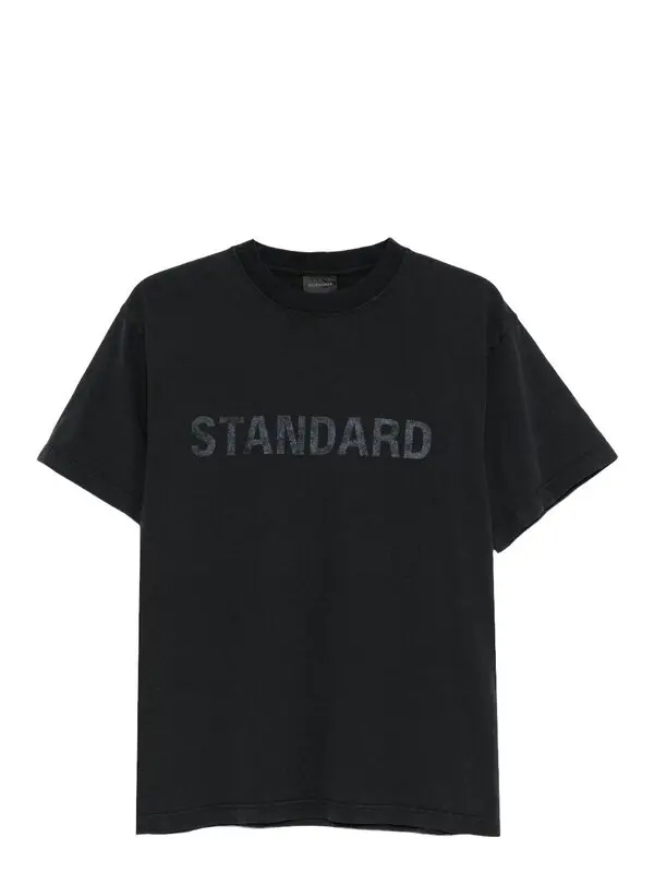 Balenciaga Standard Cotton T-shirt - Black