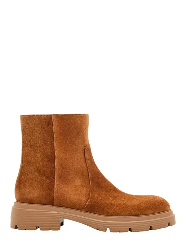 STUART WEITZMAN Hudson Lite Suede Ankle Boots - Doe