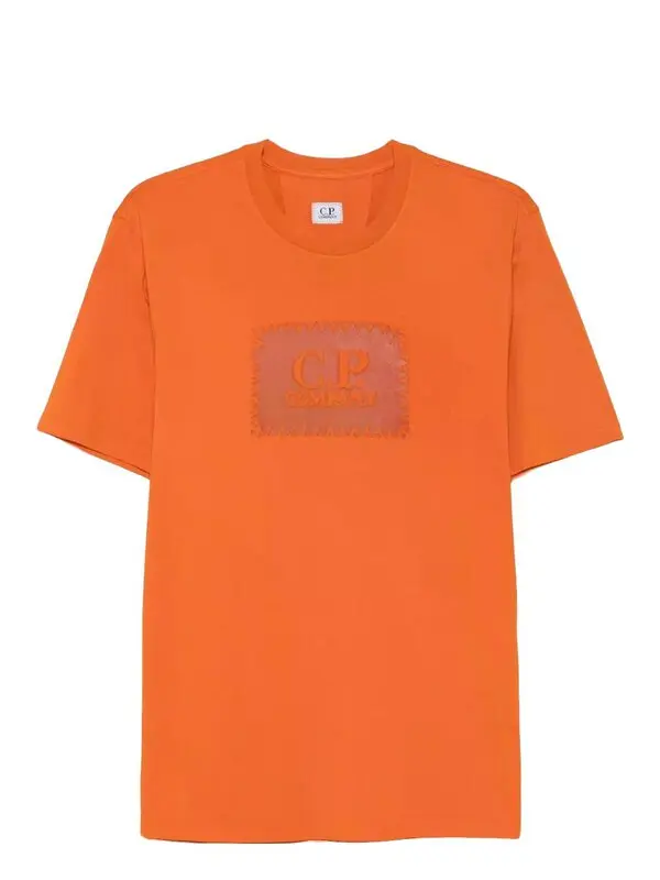 C.P. COMPANY Logo-detail T-shirt - Orange