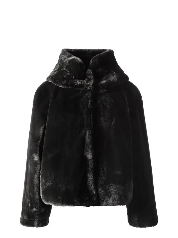 Perfect Moment Faux Fur Hoodie - Black