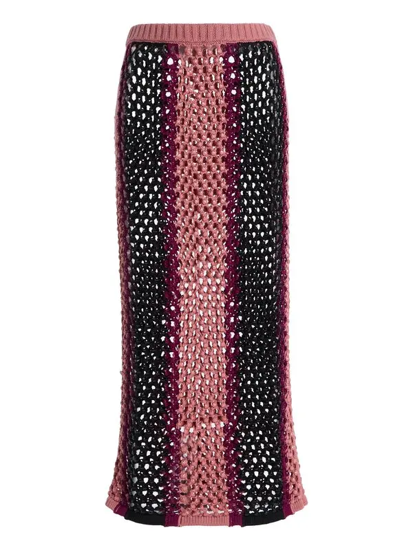 DIOTIMA Spice Crochet Midi Skirt - Stripe