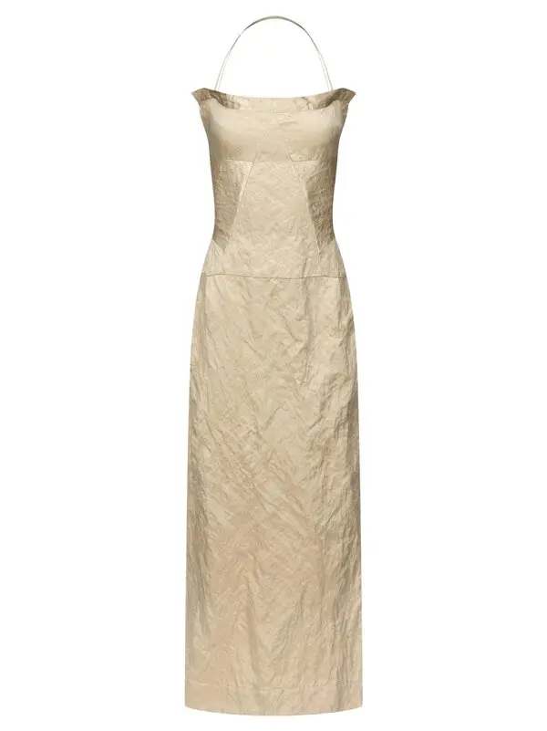 FFORME Maisie Cotton-blend Maxi Dress - Neutral