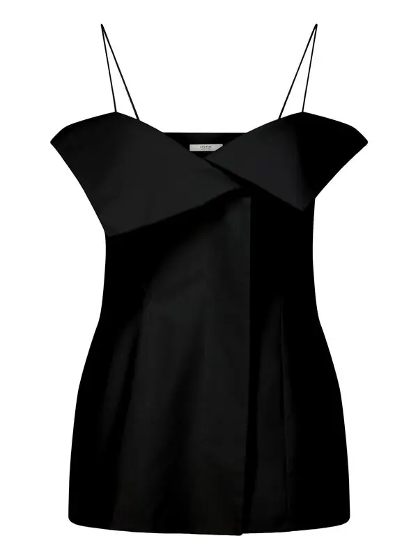 FFORME Eilwen Cotton-silk Top - Black