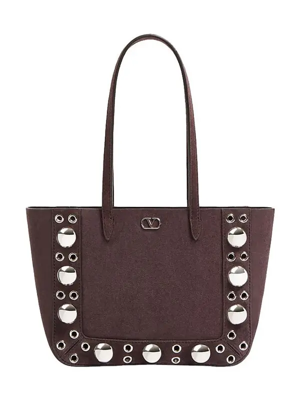 Valentino Garavani Nellcote Mini Shopping Tote Bag - Brown