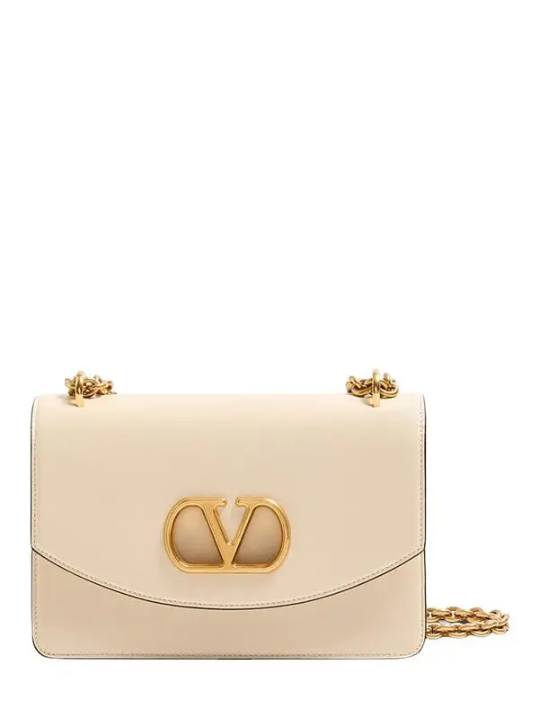 Valentino Garavani Vain Vlogo Convertible Shoulder Bag - Butter