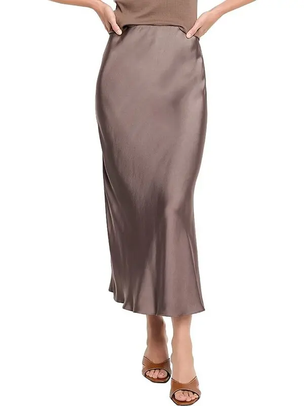 NIC+ZOE Slip Skirt - Cocoa