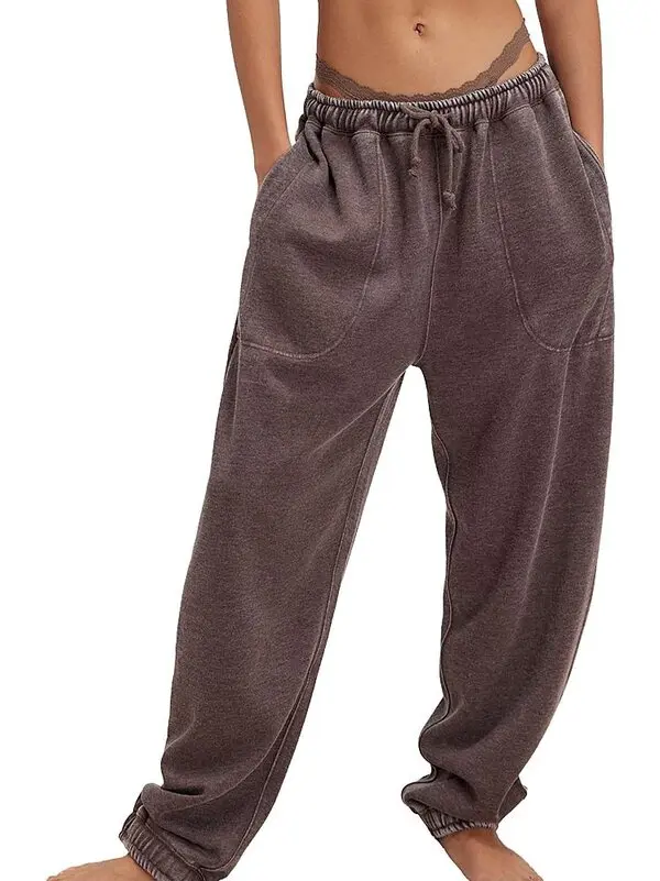 Free People Slow It Down Jogger Pants - French Toast