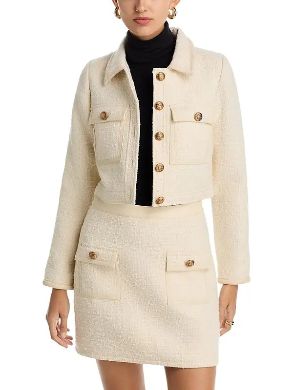 STELLAH Tweed Jacket - Cream