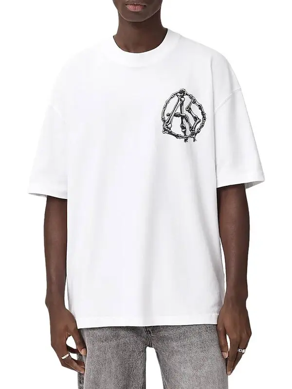 ALLSAINTS Anatomica Oversized Tee - Optic White
