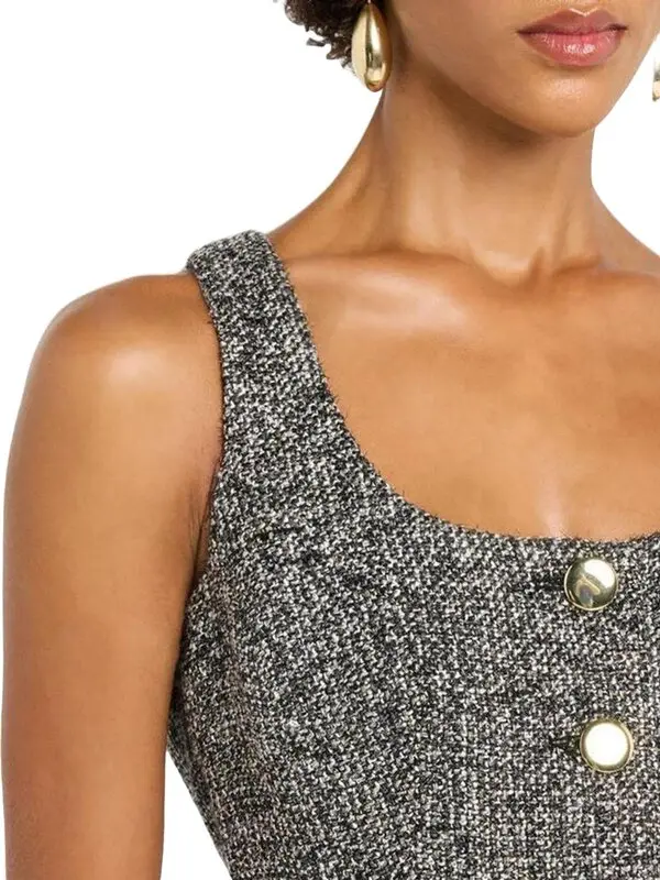 TOCCIN Georgia Tweed Vest Top - Chamu