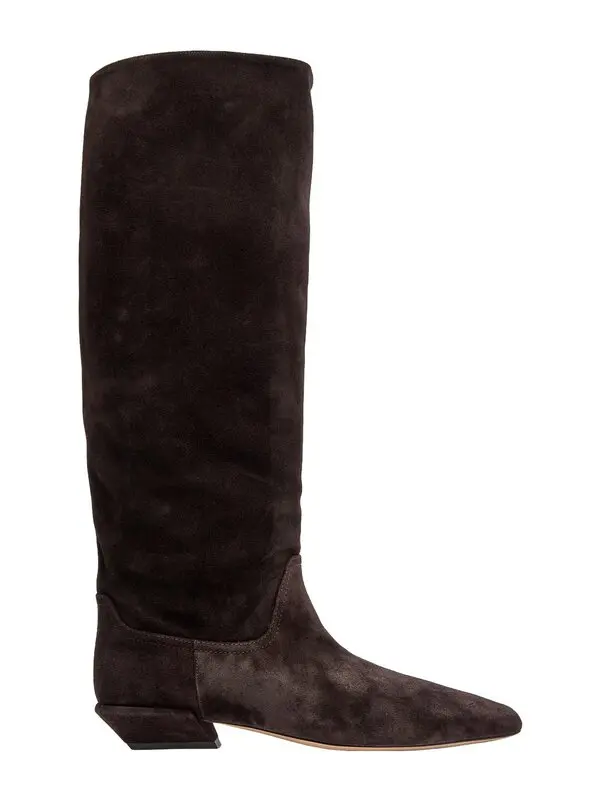 Paris Texas Bettina 25 Suede Knee-high Boots - Brown