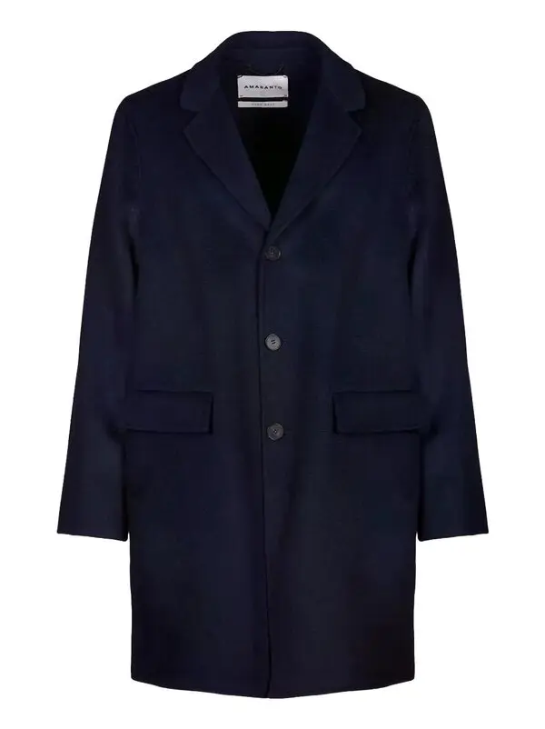 AMARANTO Single-breasted Coat - Blue