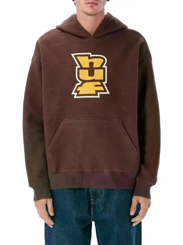 HUF Megablast Logo Hoodie - Brown