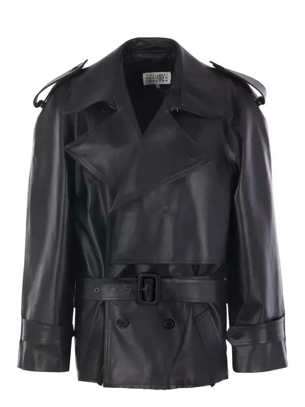MAISON MARGIELA Leather Jacket - Black