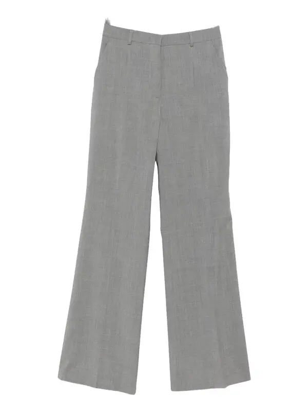 MANUEL RITZ Flared Wool Trousers - Grey