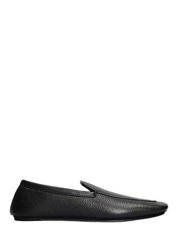 HENDERSON BARACCO Textured Leather Loafers - Black