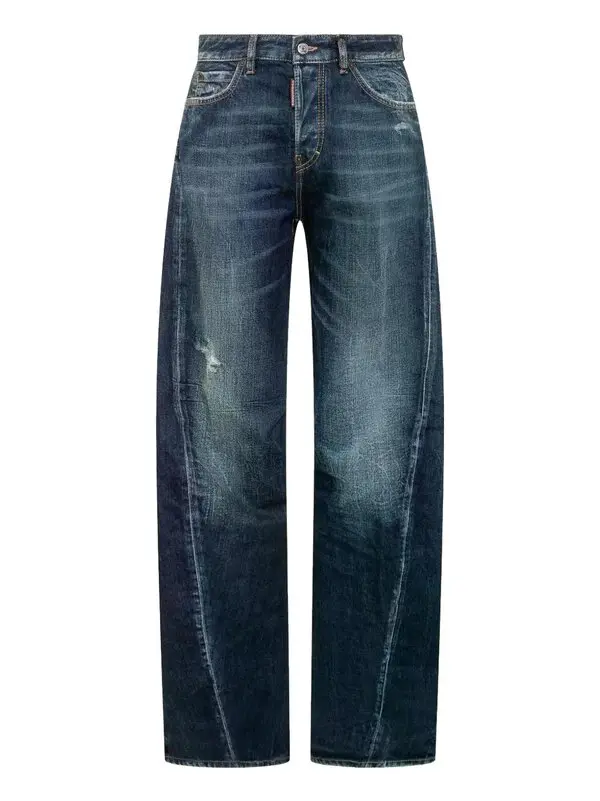 Dsquared2 Twisted Denim Jeans - Blue