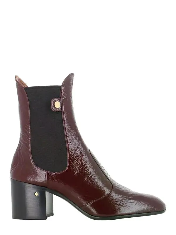 Laurence Dacade 60mm Angie Leather Ankle Boots - Red