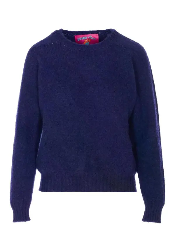 Howlin' Shaggy Bear Sweater - Blue