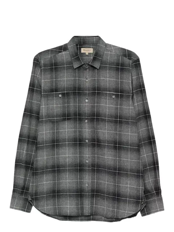 Woolrich Checked Shirt - Grey