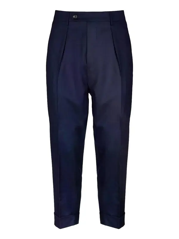 BERWICH Chiaia Pleated Trousers - Blue
