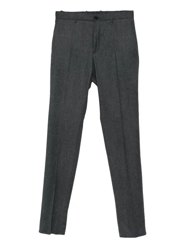 Incotex Herringbone Trousers - Grey