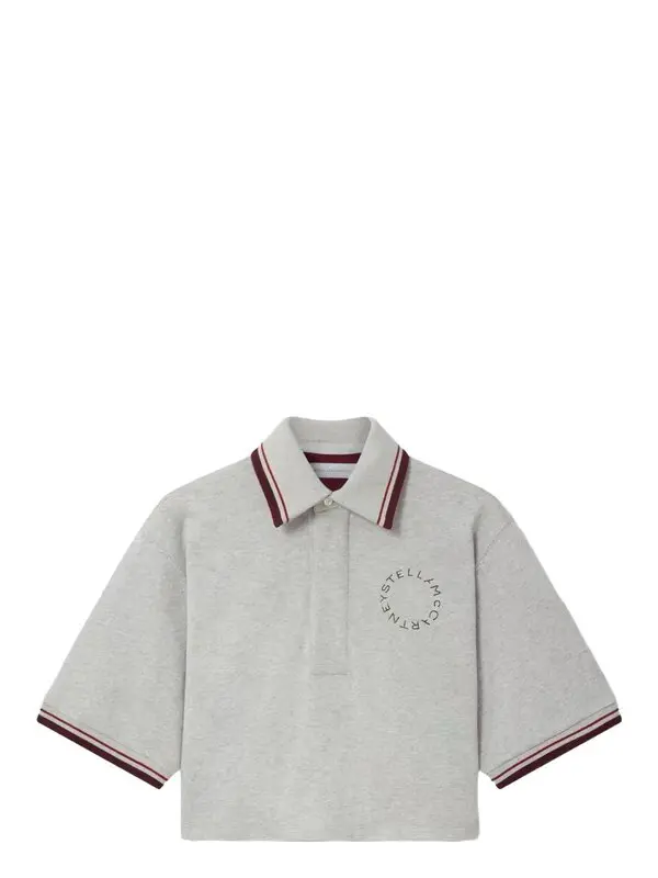 Stella McCartney Logo-detail Polo Shirt - Grey