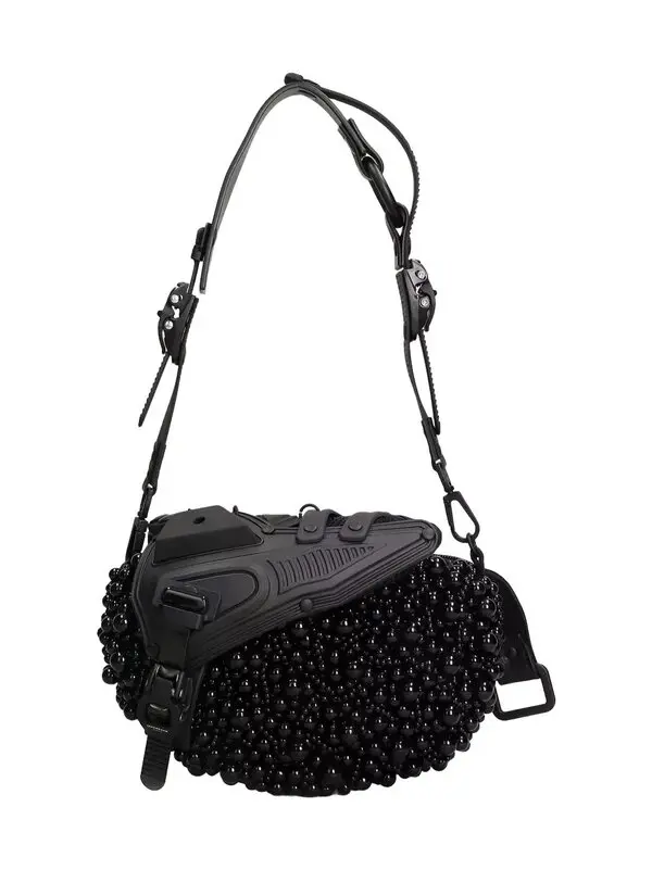 INNERRAUM Beaded Shoulder Bag - Black
