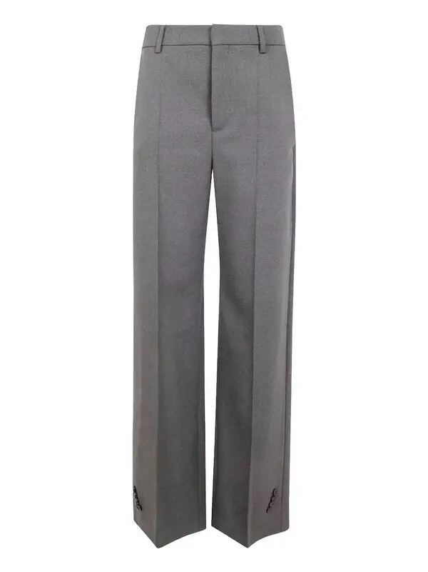 Jean Paul Gaultier Button-detail Trousers - Grey