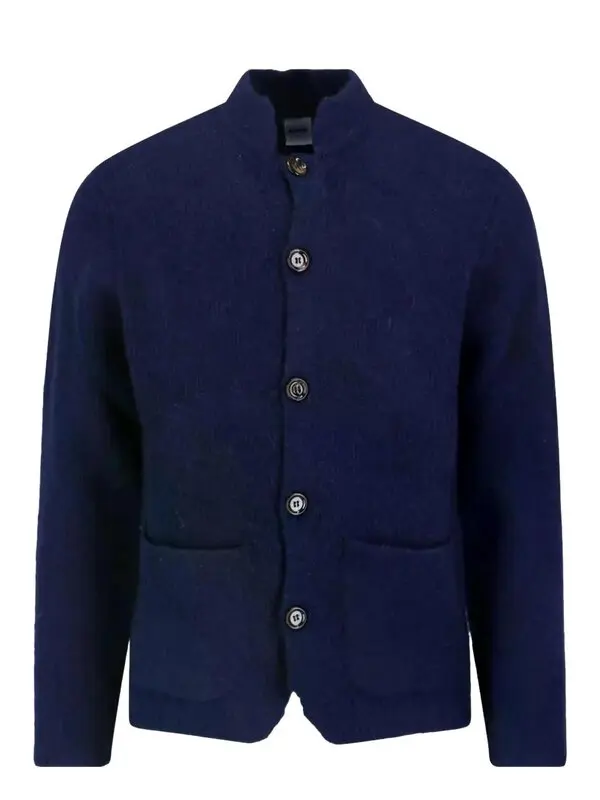 Aspesi Patch-pocket Cardigan - Blue