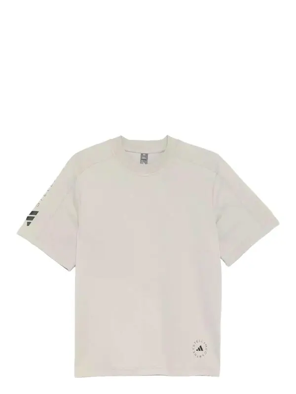 Adidas By Stella McCartney Logo-print Performance T-shirt - Grey