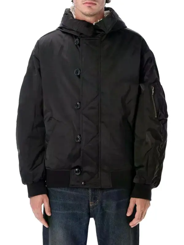 MARANT Elroy Button Hooded Jacket - Black