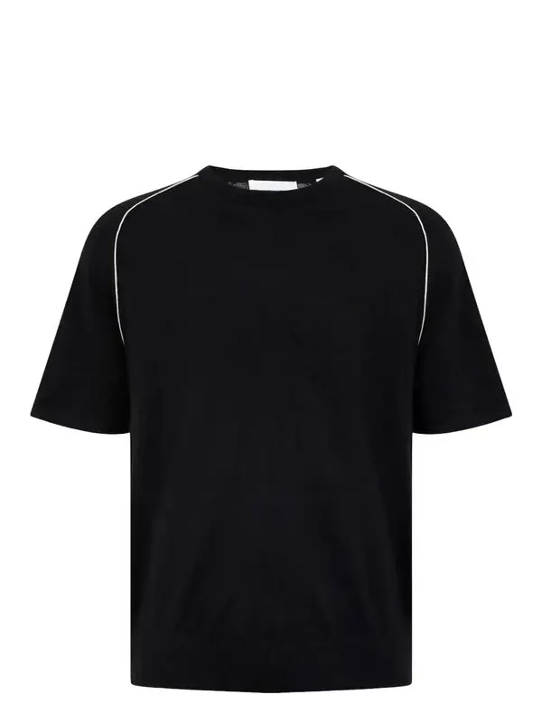 Helmut Lang Contrast-seam T-shirt - Black