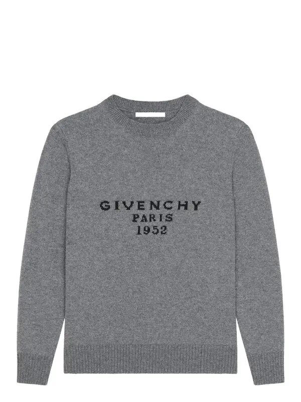 Givenchy Logo-jacquard Sweater - Grey