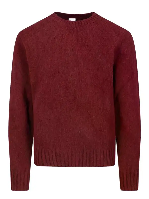 Aspesi Wool Crew Neck Sweater - Red