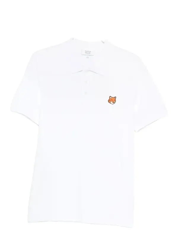Maison Kitsuné Fox Head Polo Shirt - Neutri