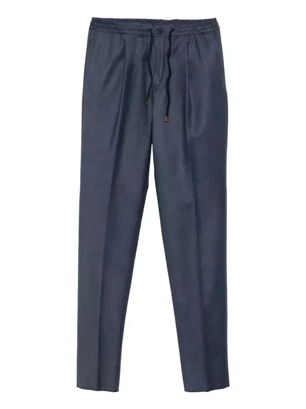 Incotex Drawstring-waist Trousers - Blue
